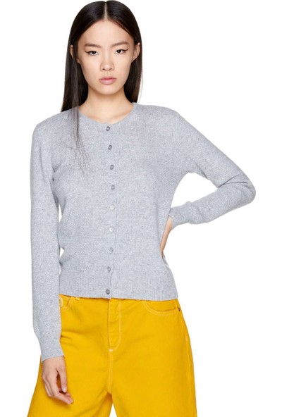 United Colors Of Benetton Kadın Kaşmir Karışımlı Dokulu Hırka