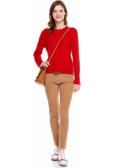 United Colors Of Benetton Kadın Kadife 5 Cepli Pantolon