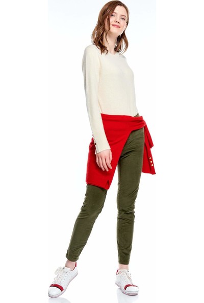 United Colors Of Benetton Kadın Kadife 5 Cepli Pantolon