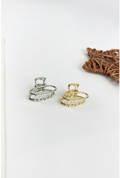 ÇLK Accessories 2 Li Minimal Elips Metal Mandal Toka T040*2 ÇLK Accessories 2 Li Minimal Elips Metal Mandal Toka T040*2