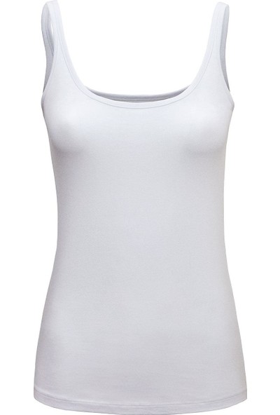 Cushy People Ince Askılı Kendinden Biye Detaylı Kadın Atlet