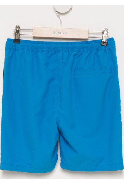 DeFacto Erkek Çocuk Bağcıklı Yüzme Şortu Mavi