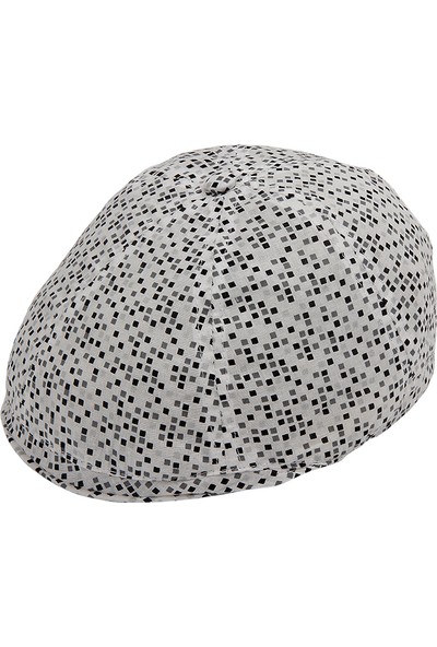 Bay Şapkacı Erkek Çocuk Puan Basıkılı Kasket Şapka