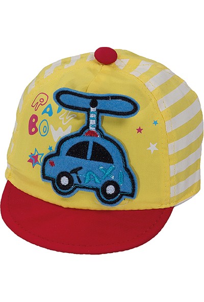 Bay Şapkacı Erkek Bebek Helikopterli Kep Şapka Bay Şapkacı Erkek Bebek Helikopterli Kep Şapka