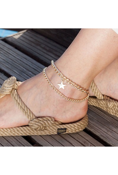 Modex Altın Sarısı Yıldız Halhal Modex Altın Sarısı Yıldız Halhal