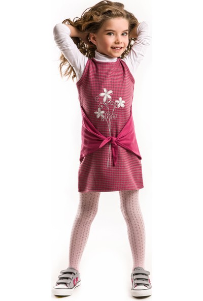 Mushi Önden Bağlamalı Pembe Elbise Mushi Önden Bağlamalı Pembe Elbise