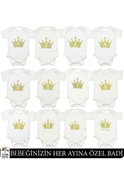 Ponpon Baby Bebek 12'Li Body Zıbın Takımı Hediyelik Set