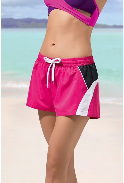 NBB Kadın Deniz Şortu Fuşya