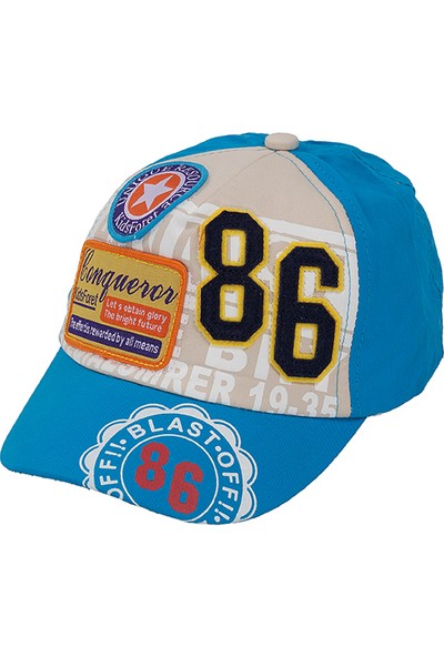 Bay Şapkacı Erkek Çocuk Armalı Kep