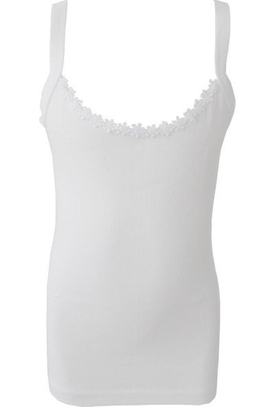 Özkan Kız Çocuk Ribana İp Askılı Atlet 0805 Beyaz Özkan Kız Çocuk Ribana İp Askılı Atlet 0805 Beyaz