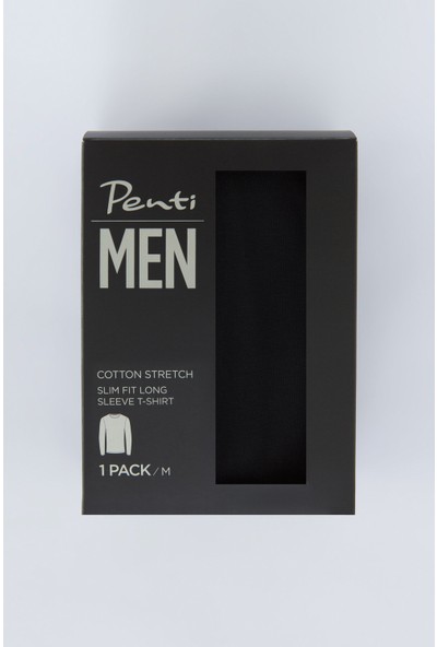 Penti Erkek Siyah Basic Slim Tişört Penti Erkek Siyah Basic Slim Tişört