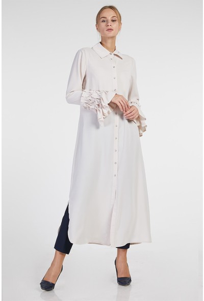 Esswaap Taş - Kol Detaylı Taşlı Abiye Tunik 46