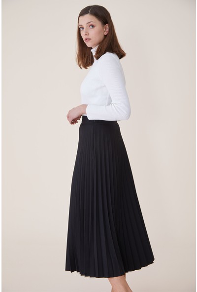 Soralline Bayan Plisoley Etek Krep Kumaş Soralline Bayan Plisoley Etek Krep Kumaş