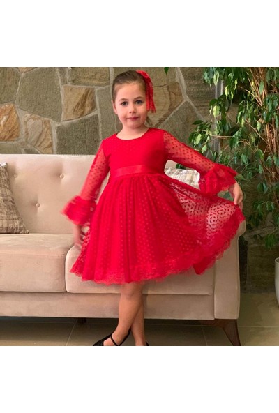 MNK Dantelli Kız Çocuk Elbise