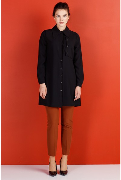 Esswaap Siyah - Gömlek Tunik