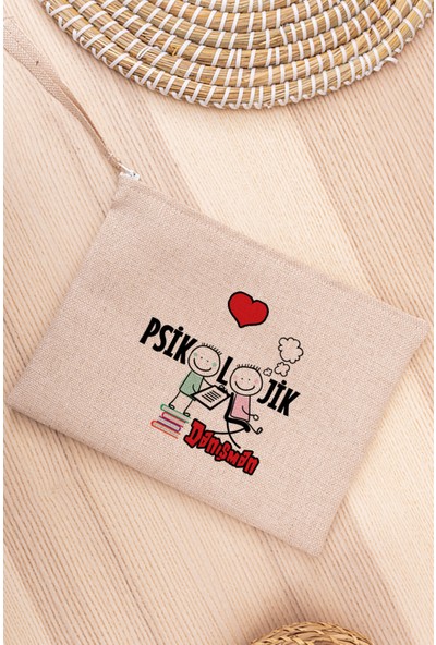 Hediyedukkani Psikolojik Danışman Keten Bez El Çantası