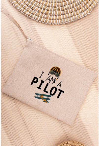 Hediyedukkani Pilot Keten Bez El Çantası