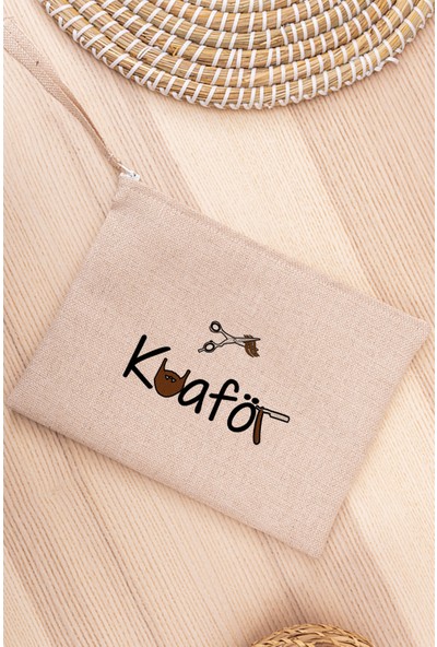 Hediyedukkani Erkek Kuaförü Keten Bez El Çantası