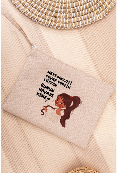 Hediyedukkani Bunun Havası Kime Keten Bez El Çantası