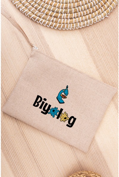 Hediyedukkani Biyolog Keten Bez El Çantası