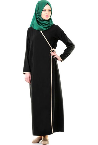 Çağrı Namaz Elbisesi - Yandan Bağlamalı - Siyah