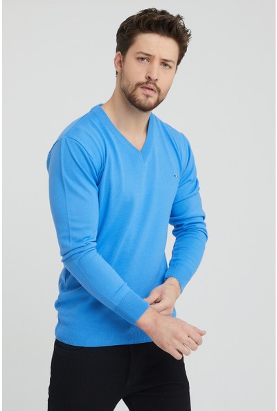 Comeor Saks Erkek V Yaka Slim Fit Triko Kazak XL Comeor Saks Erkek V Yaka Slim Fit Triko Kazak XL