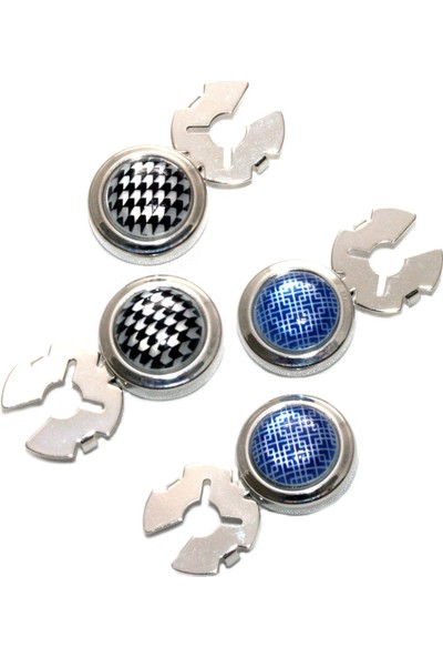 Ocean Pole 2 Çift Düğme Kapağı Kol Düğmeleri Ocean Pole 2 Çift Düğme Kapağı Kol Düğmeleri