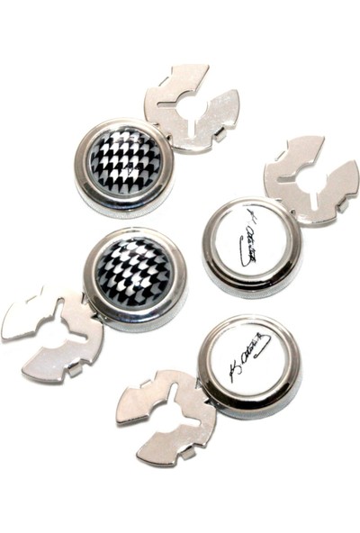 Ocean Pole 2 Çift Düğme Kapağı Kol Düğmeleri Ocean Pole 2 Çift Düğme Kapağı Kol Düğmeleri