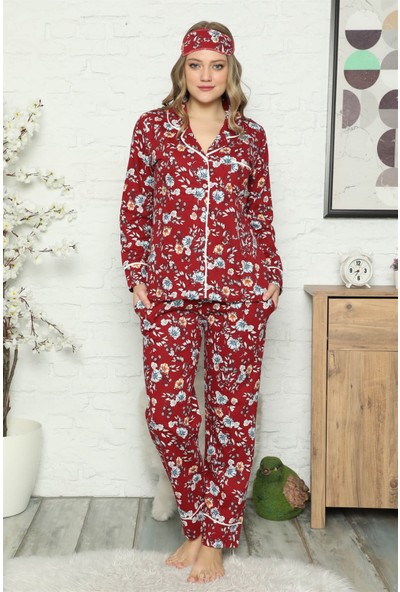 Akbeniz Kadın %100 Pamuk Penye Önden Düğmeli Uzun Kol Pijama Takım 2731 Akbeniz Kadın %100 Pamuk Penye Önden Düğmeli Uzun Kol Pijama Takım 2731