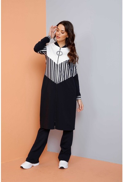 Esswaap Laci - 2'li Fermuarlı Pantolonlu Eşofman Takım Esswaap Laci - 2'li Fermuarlı Pantolonlu Eşofman Takım