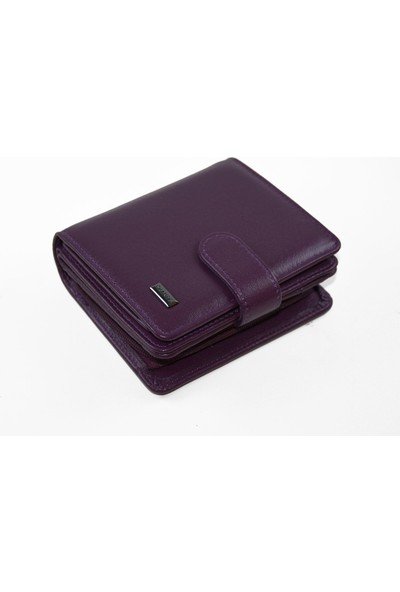 Grande Kadın Mürdüm Deri Cüzdan Kartlık Grande Kadın Mürdüm Deri Cüzdan Kartlık