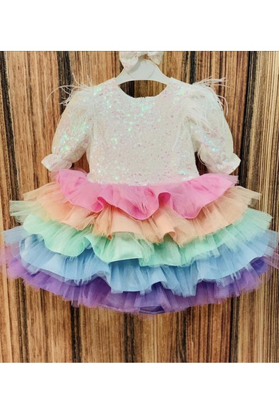 Ellussi Unicorn Rengarenk Kabarık Modelimiz