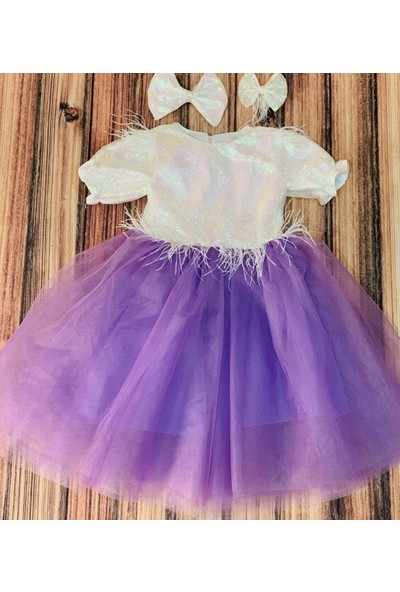 Ellussi Ust Payet Mor Tütü Elbise