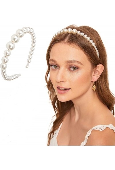 Black Point KBT-TCİC0002 2'li Inci Taç Toka Seti