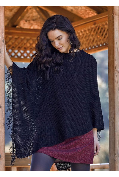 Clandestino Bohem Tarz Asimetrik Kesim Triko Panço Siyah Clandestino Bohem Tarz Asimetrik Kesim Triko Panço Siyah