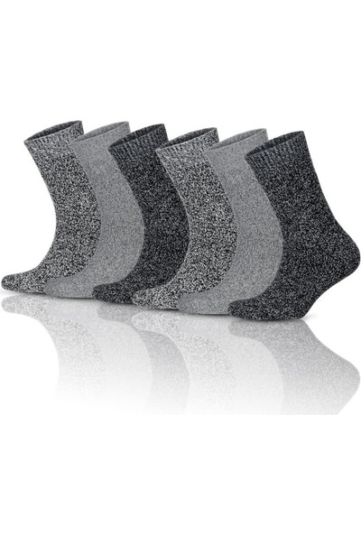 On My Way Norveç Tipi Termal Etkili Yünlü Çorap Norweger Socks 6 Çift 6038