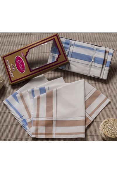 Gözde Sarı Kutulu 46X46 cm 12 Adet Kumaş Mendil-Gsk 07 Gözde Sarı Kutulu 46X46 cm 12 Adet Kumaş Mendil-Gsk 07