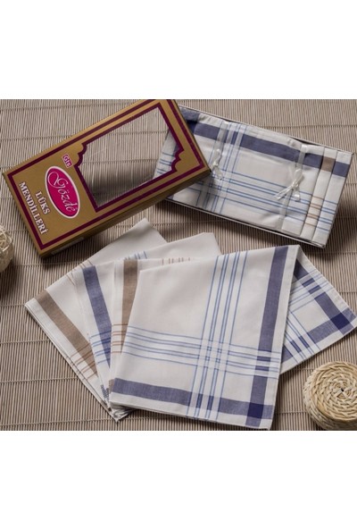 Gözde Sarı Kutulu 46X46 cm 12 Adet Kumaş Mendil-Gsk 06 Gözde Sarı Kutulu 46X46 cm 12 Adet Kumaş Mendil-Gsk 06