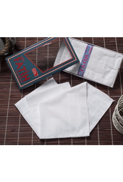 Gözde Fatih Kutulu 40X40 cm 12 Adet Kumaş Mendil Beyaz Gözde Fatih Kutulu 40X40 cm 12 Adet Kumaş Mendil Beyaz