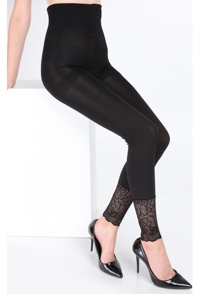 Italiana Toparlayıcı Dantelli Bayan Tayt Italiana Toparlayıcı Dantelli Bayan Tayt