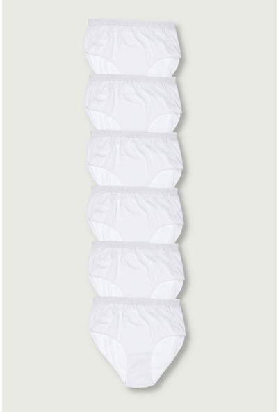 Tutku 12'li Paket Yüksek Bel Ribana Kadın Pamuk Bato Külot