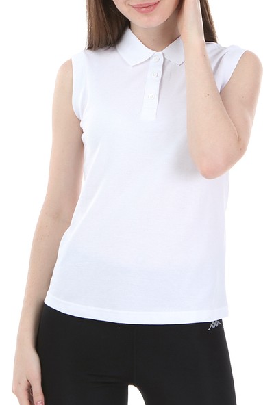 Kappa Rdk Kadın Kolsu Polo T-Shirt Wws Beyaz Kappa Rdk Kadın Kolsu Polo T-Shirt Wws Beyaz