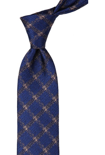 Kravatkolik Lacivert Ekose Desen Mendilli Klasik Kravat KK10224 Kravatkolik Lacivert Ekose Desen Mendilli Klasik Kravat KK10224