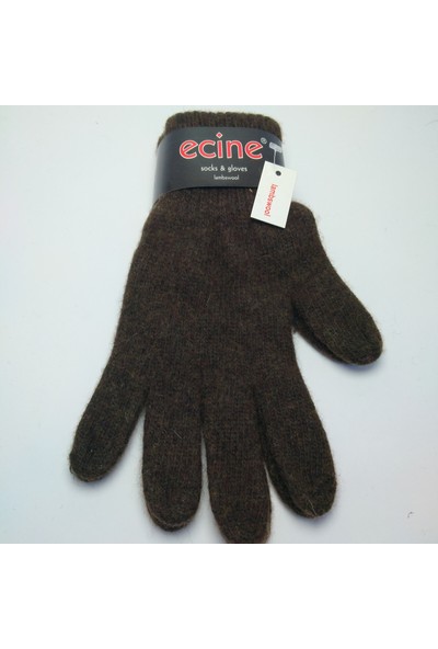 Esin Kadın Lambswool (Kuzu Yünü) Eldiven Kahve