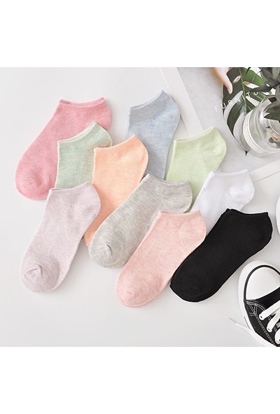 Zirve 10'lu Kadın Renkli Patik Çorap (Antibakteriyel Extra Soft) Zirve 10'lu Kadın Renkli Patik Çorap (Antibakteriyel Extra Soft)