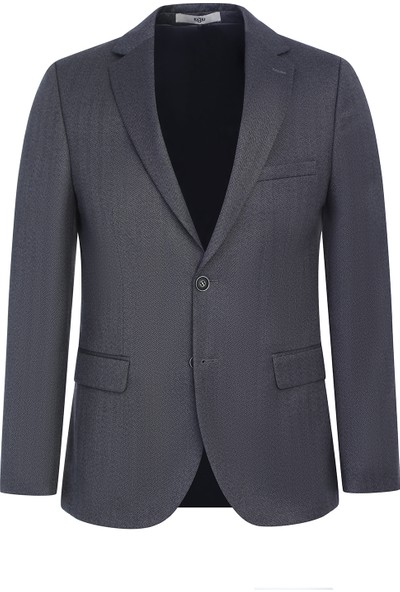 Kiğılı Slim Fit Balık Sırtı Ceket