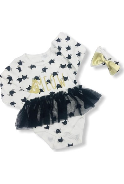 İmaj Baby Kara Kedi Bandanalı Bebek Body İmaj Baby Kara Kedi Bandanalı Bebek Body