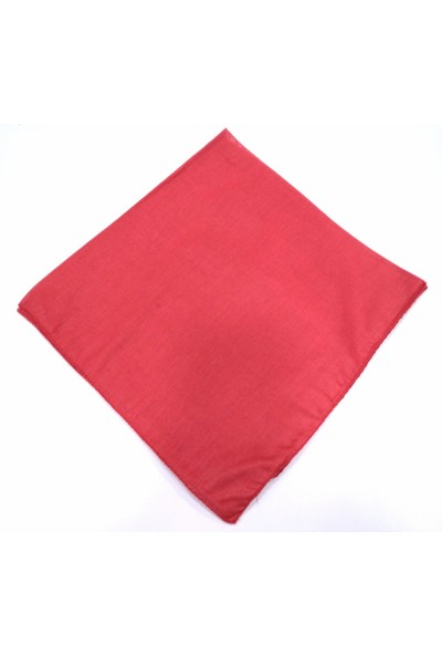 Krml Düz Renk Kırmızı Kare Bandana Krml Düz Renk Kırmızı Kare Bandana