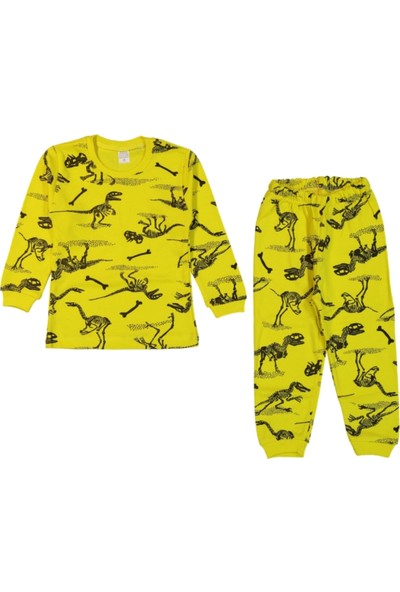 Neşelibebek 1165014 Unisex Dinazor Baskılı Pijama Takımı