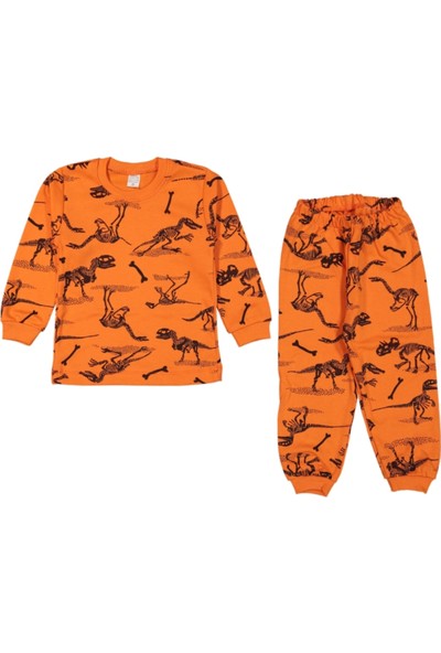 Neşelibebek 1165014 Unisex Dinazor Baskılı Pijama Takımı